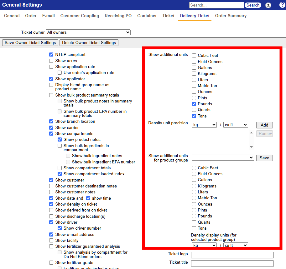 Ticket Customization