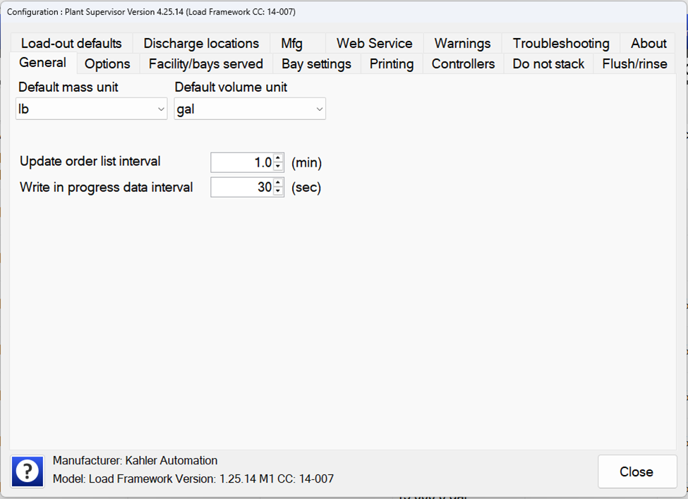 Plant Supervisor PSX - Options