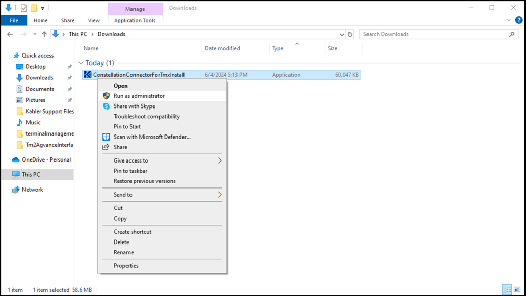 Installation Instructions for “Constellation Connector for TMX”