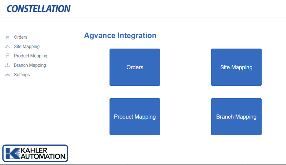 Constellation Agvance Integration