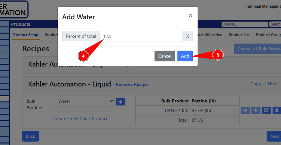 Recipe Configuration in Terminal Management TMX with Constellation