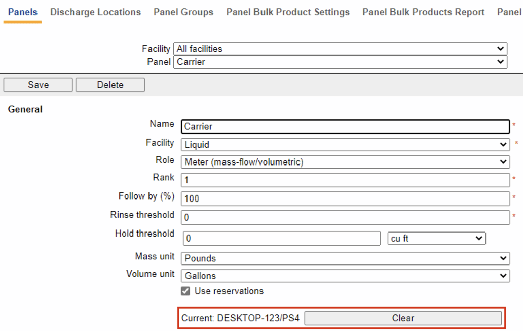 Panel reports busy when idle