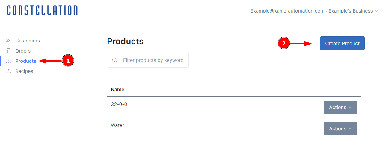 Creating and Assigning Products with Constellation